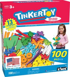 tinkertoy ‒ 100 piece essentials value set ‒ ages 3+ preschool education toy