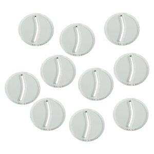 litko paper miniature bases | round | circle | slotted paper figure holder | compatible with dungeons and dragons | game card stands (3mm clear acrylic, 30mm)