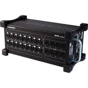 allen & heath ab168 remote audio rack/portable stage box for gld and qu series, 16 xlr input, 8 xlr output (ah-ab-168)