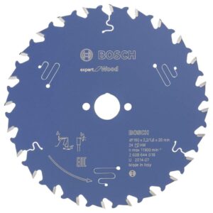 Bosch 2608644016 EXWOH 6.3" x 20mm 24T Circular saw blade Top Precision