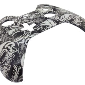 E-MODS GAMING® WHITE ZOMBIE Pattern Hydro Dipped Front Shell Cover Mod for Xbox One Controller