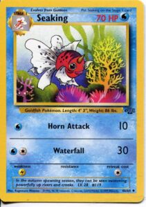 wizards of the coast pokemon jungle uncommon card #46/64 seaking