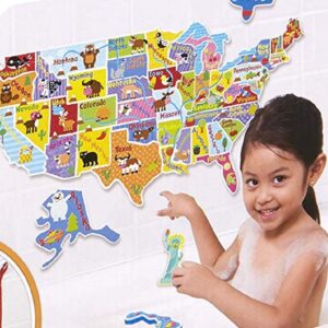 Alex Bath USA Map in The Tub Kids Bath Activity