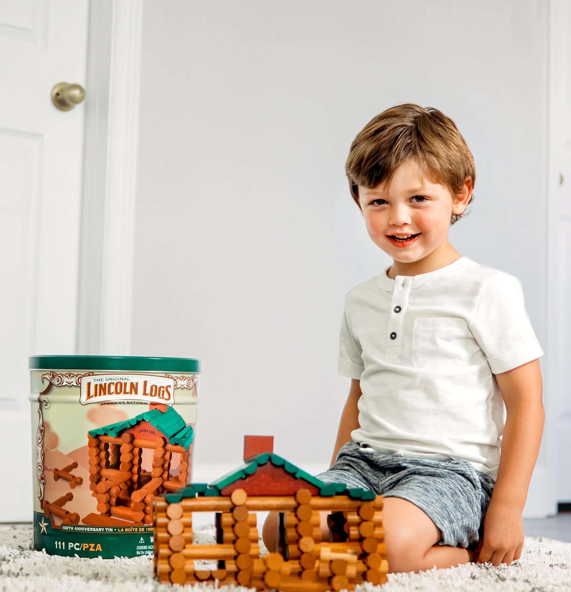 Lincoln Logs 100th Anniversary Tin