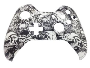 e-mods gaming® white zombie pattern hydro dipped front shell cover mod for xbox one controller