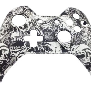 E-MODS GAMING® WHITE ZOMBIE Pattern Hydro Dipped Front Shell Cover Mod for Xbox One Controller