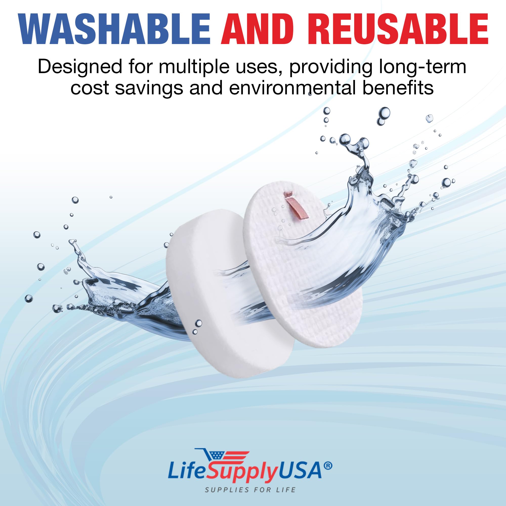 LifeSupplyUSA Vacuum Foam and Felt Filter Replacement Compatible with Shark Navigator Professional NV60 NV70 NV71 NV80 NV90 NV95 UV420 Vacuum Cleaners, Part XFF80