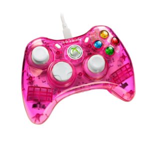 pdp rock candy wired controller for xbox 360, pink palooza