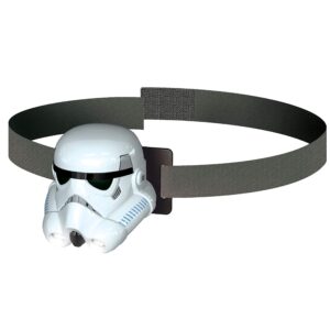 star wars rebels stormtrooper head lamp - elastic headband with bright led lights and timer