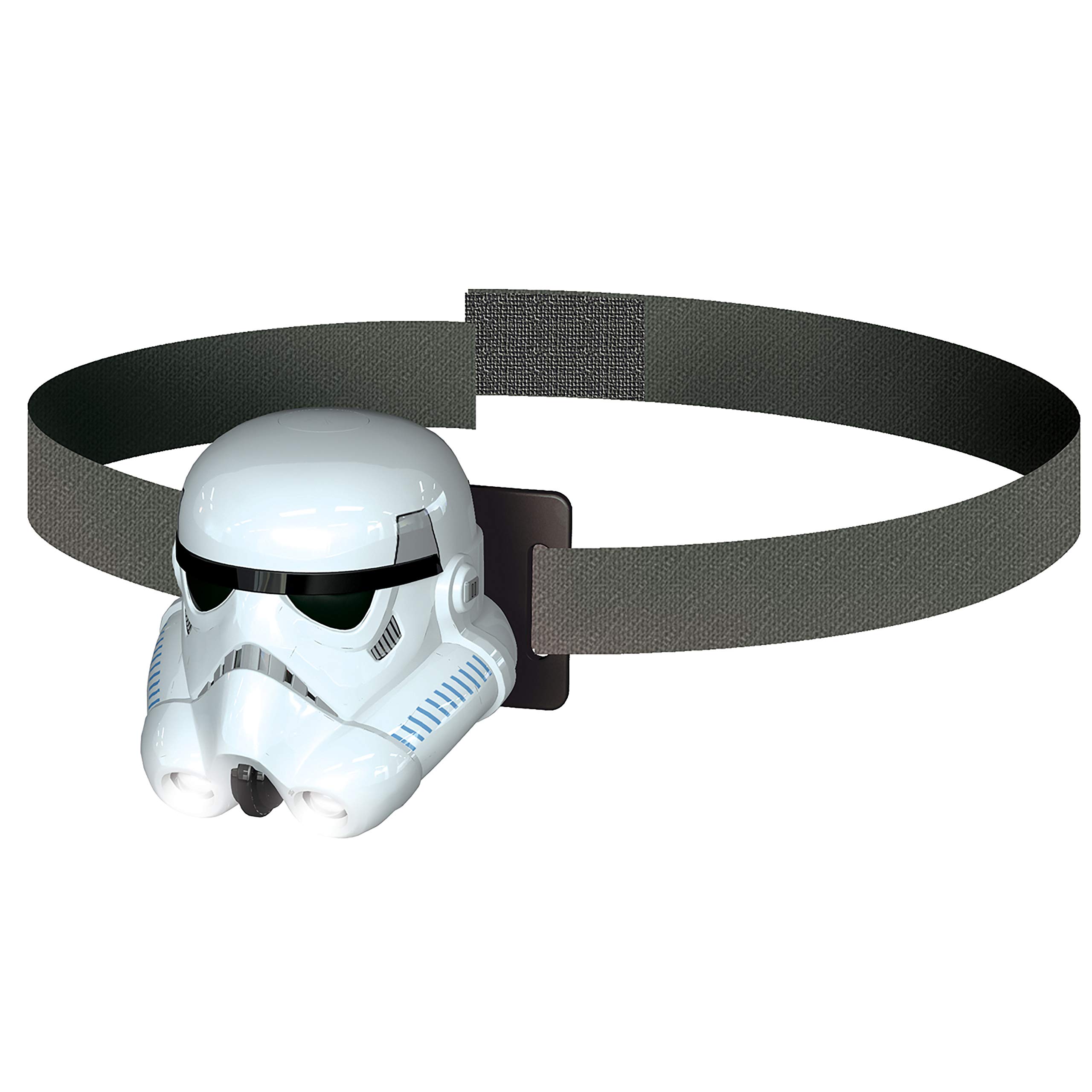 Star Wars Rebels Stormtrooper Head Lamp - Elastic Headband with Bright LED Lights and Timer