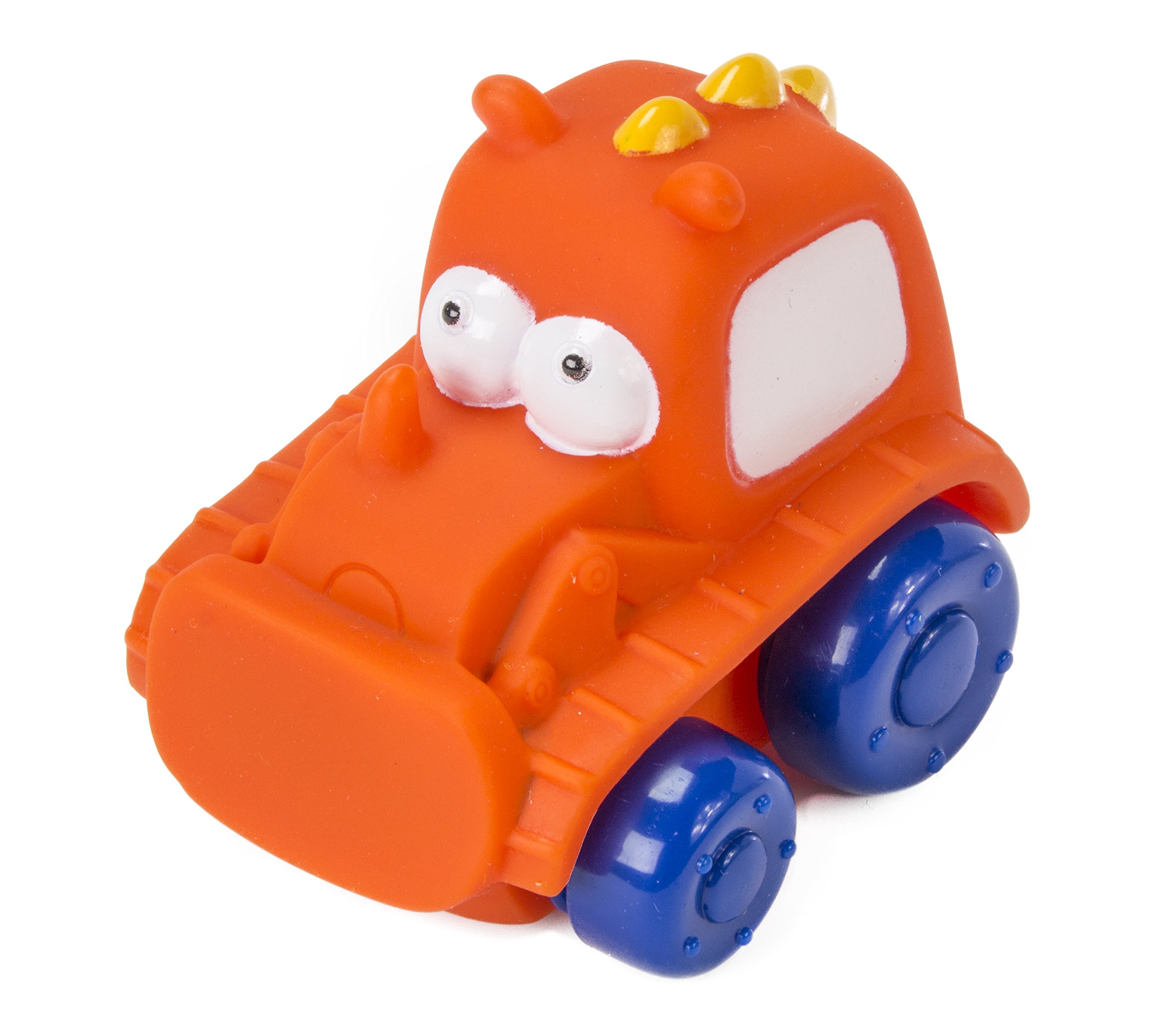 Kidoozie Mini Monster Trucks – Teaches Beneficial Roleplay and Employs Tactile Engagement – Includes Yellow, Orange, Blue, Green, and Red Trucks with Varying Facial Expressions – For Ages 18 Months and Up