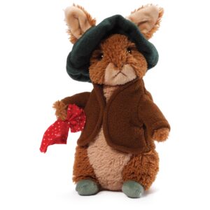 gund official beatrix potter benjamin bunny plush, stuffed animal for ages 1 and up, brown, 6.5”