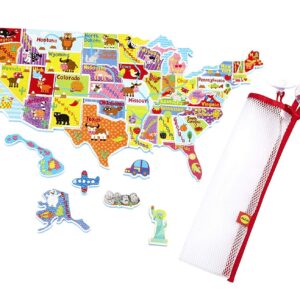 Alex Bath USA Map in The Tub Kids Bath Activity