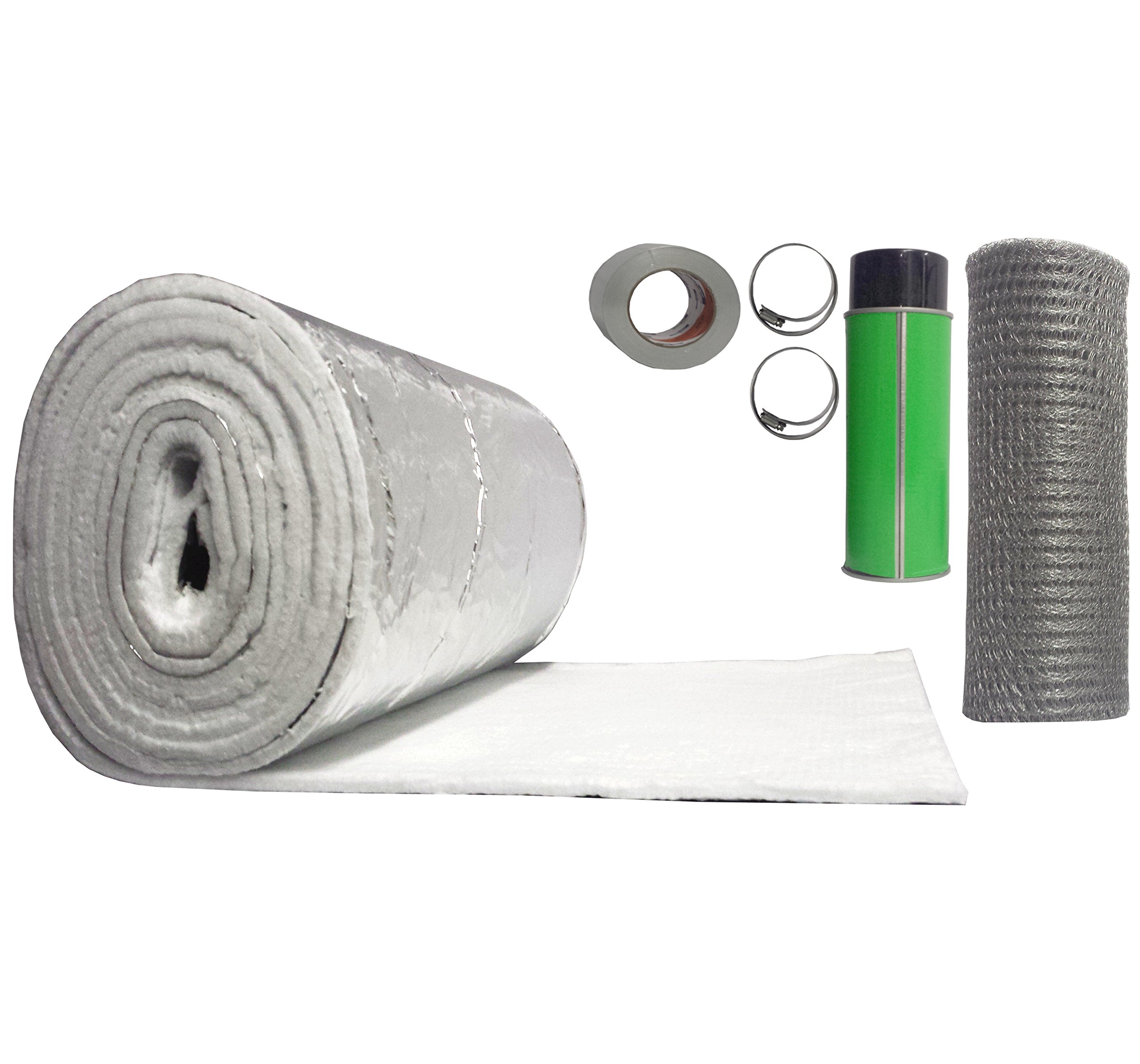 Rockford Chimney Supply Chimney Liner Insulation Blanket Kit, 3 to 6 Inch Diameter x 25 Feet