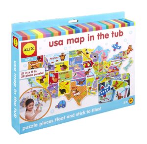 alex bath usa map in the tub kids bath activity