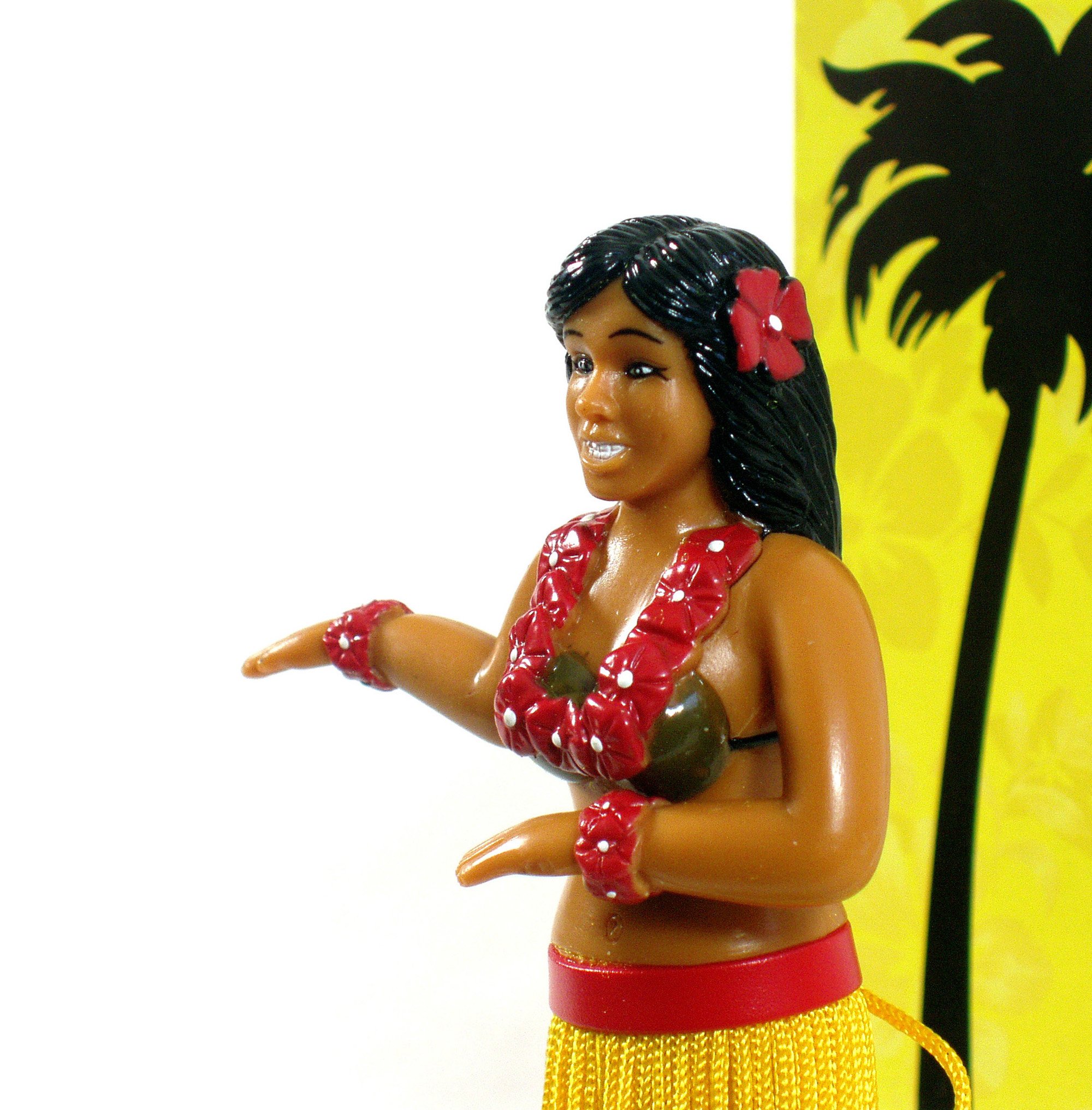 Accoutrements Dashboard Dancing Hula Girl Green