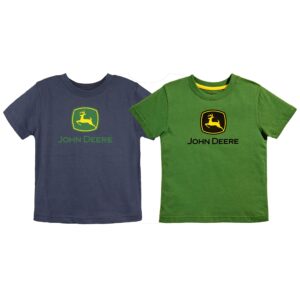 john deere little kids boys trademark short sleeve tee, green, 5