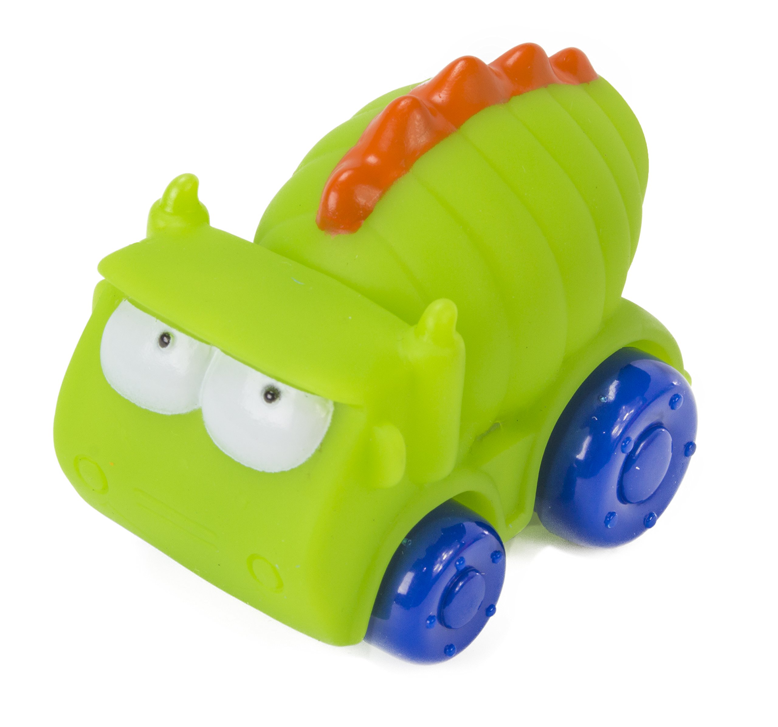 Kidoozie Mini Monster Trucks – Teaches Beneficial Roleplay and Employs Tactile Engagement – Includes Yellow, Orange, Blue, Green, and Red Trucks with Varying Facial Expressions – For Ages 18 Months and Up