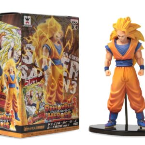 Banpresto DBZ Dragon Ball Heroes DXF Vol. 1 with Card 6.5" Super Saiyan 3 Son Goku Action Figure