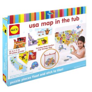 Alex Bath USA Map in The Tub Kids Bath Activity