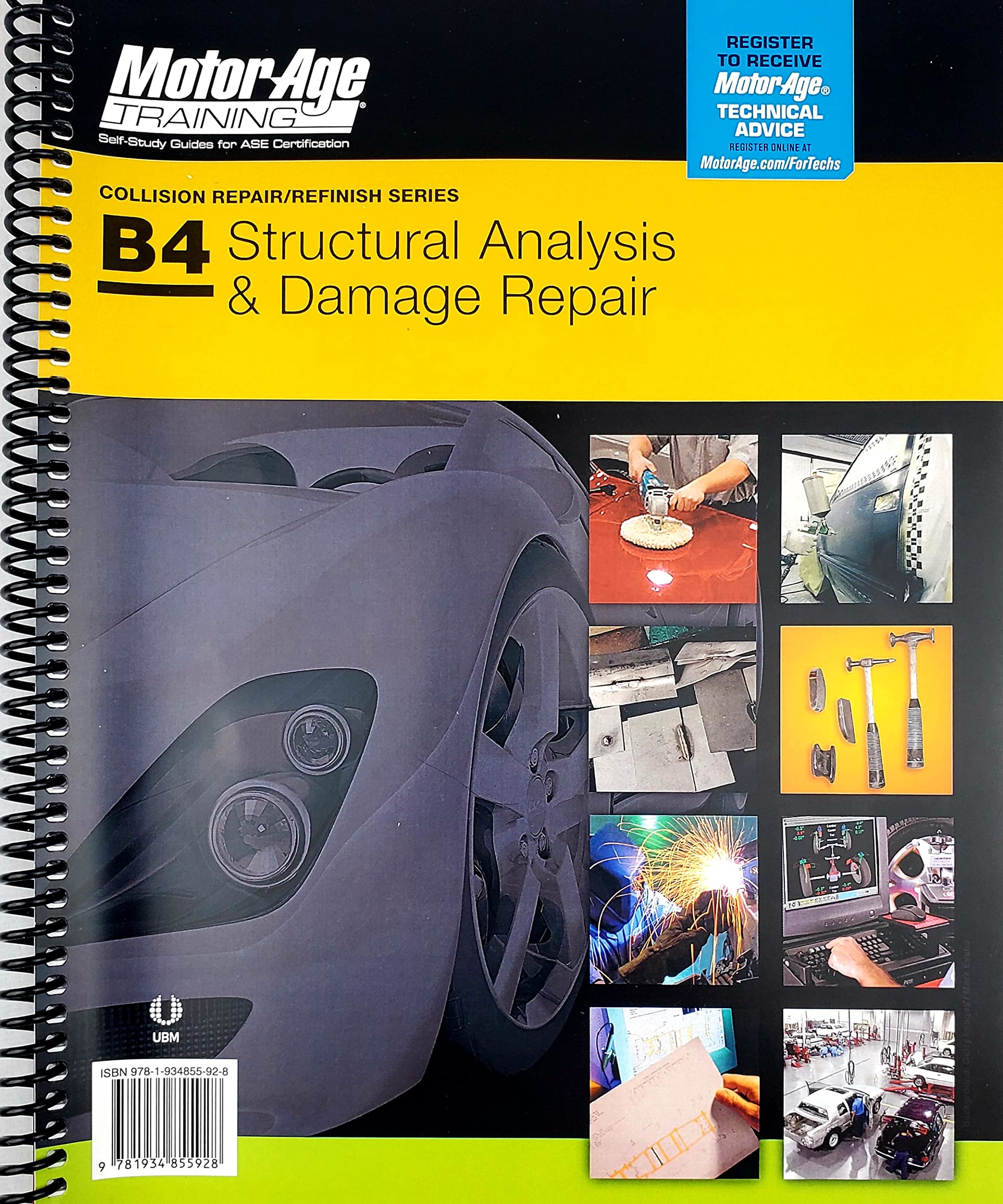 ASE Certification Test Prep Collision Repair (B2 - B6) Study Guide Package