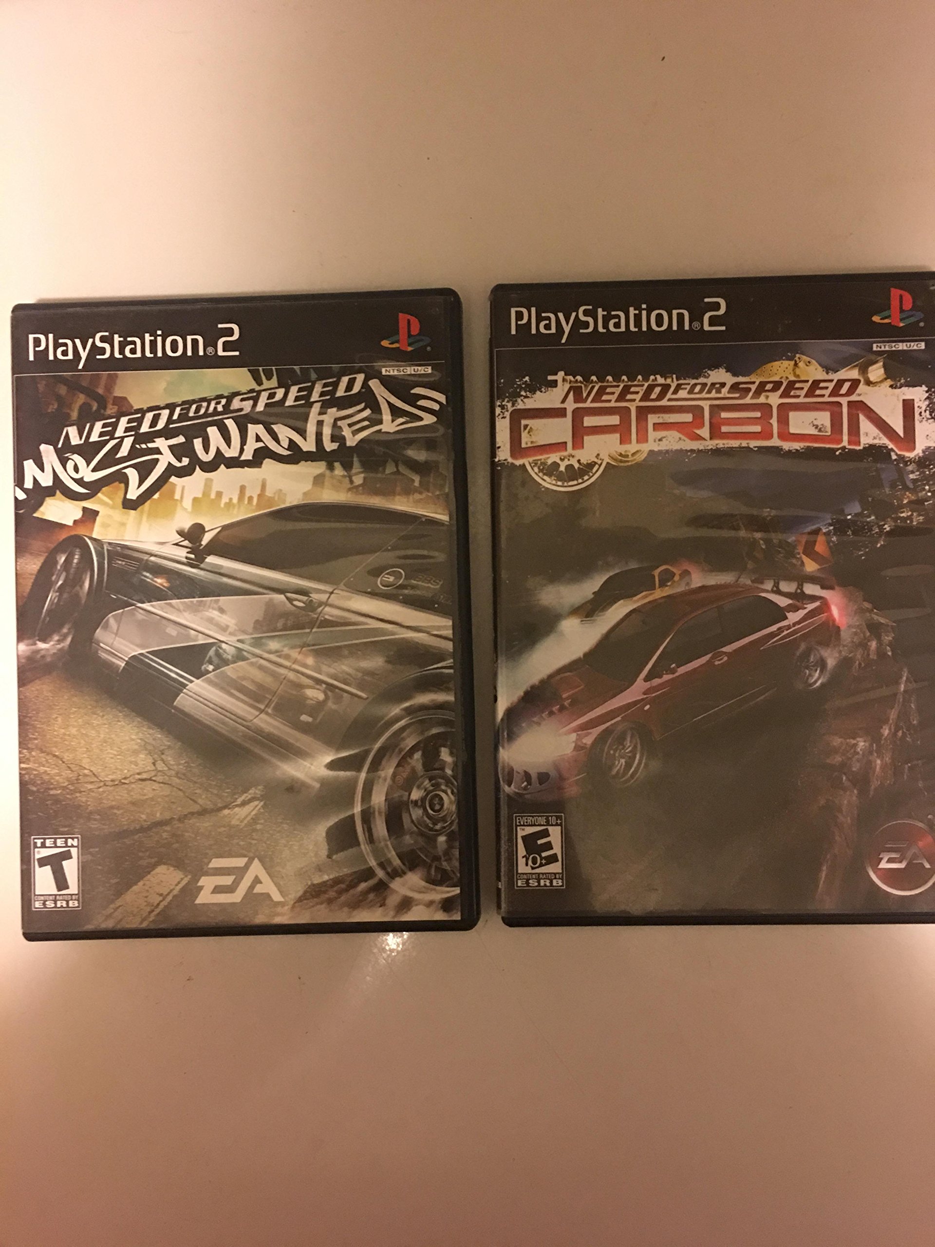 Need for Speed Most Wanted and Need for Speed Carbon (2 Pk) Bundle Set for Sony PlayStation 2