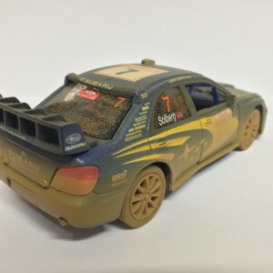 KiNSMART 2007 Subaru Impreza WRC Racing Edition 5 Inch 1:36 Scale Die Cast Metal Model Toy Race Car After Race Dirty Version