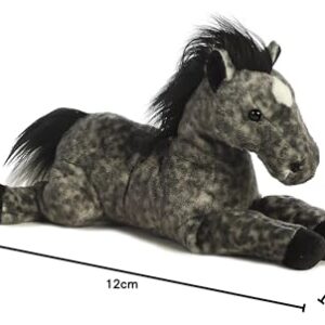 Aurora® Adorable Flopsie™ Jack™ Stuffed Animal - Playful Ease - Timeless Companions - Gray 12 Inches