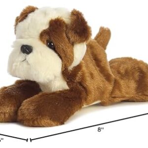 Aurora® Adorable Mini Flopsie™ Semper Fi Stuffed Animal - Playful Ease - Timeless Companions - Brown 8 Inches