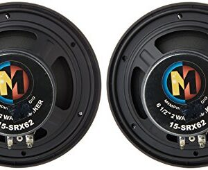 Memphis 15-SRX62 SRX62 6.5" 60 Watts RMS Coaxial Car Audio Stereo Door Speakers