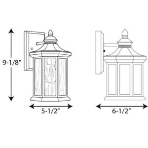 Progress Lighting P6071-31 Edition Outdoor, 7", Black