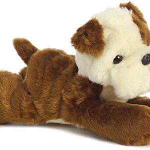 Aurora® Adorable Mini Flopsie™ Semper Fi Stuffed Animal - Playful Ease - Timeless Companions - Brown 8 Inches