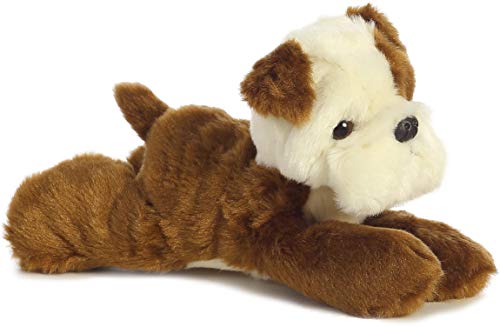 Aurora® Adorable Mini Flopsie™ Semper Fi Stuffed Animal - Playful Ease - Timeless Companions - Brown 8 Inches