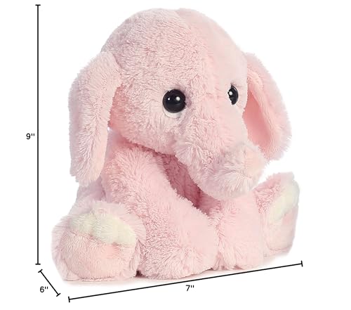 Aurora® Playful Lil Benny Phant™ Baby Stuffed Animal - Soft & Cuddly Toy - Imaginative Play - Pink 10 Inches