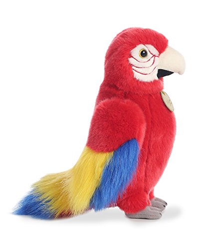 Aurora® Adorable Miyoni® Macaw Parrot Stuffed Animal - Lifelike Detail - Cherished Companionship - Red 11 Inches