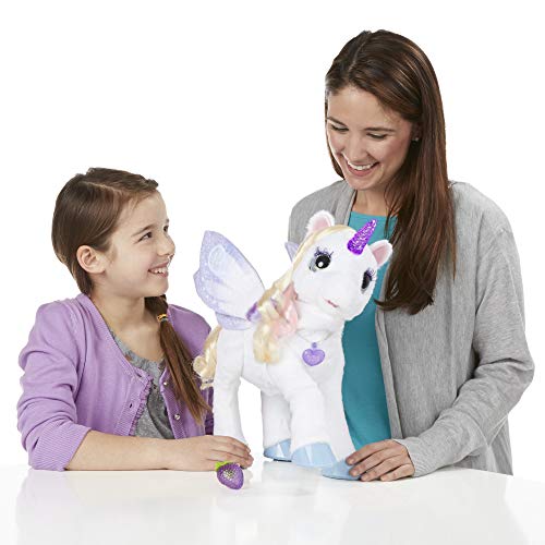 furReal StarLily, My Magical Unicorn Interactive Plush Pet Toy, Light-up Horn, Ages 4 and Up(Amazon Exclusive)