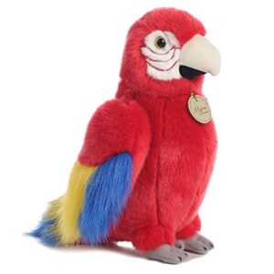 Aurora® Adorable Miyoni® Macaw Parrot Stuffed Animal - Lifelike Detail - Cherished Companionship - Red 11 Inches