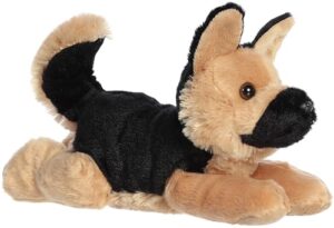 aurora® adorable flopsie™ bismarck™ stuffed animal - playful ease - timeless companions - black 12 inches