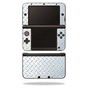 mightyskins skin compatible with nintendo 3ds xl - diamond plate | protective, durable, and unique vinyl decal wrap cover | easy to apply, remove, and change styles | made in the usa