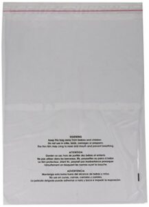 uline suffocation warning poly bag, 1.5 ml self-sealed, 100 count (s-19131) 11x14