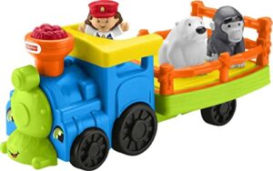 fisher-price little people toddler toy train choo-choo zoo with music sounds and 3 figures for pretend play ages 1+ years