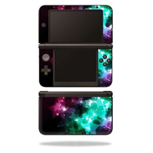 mightyskins skin compatible with nintendo 3ds xl original (2012-2014 models) sticker wrap skins glow stars