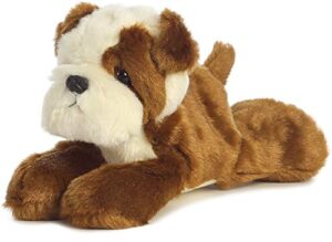 aurora® adorable mini flopsie™ semper fi stuffed animal - playful ease - timeless companions - brown 8 inches