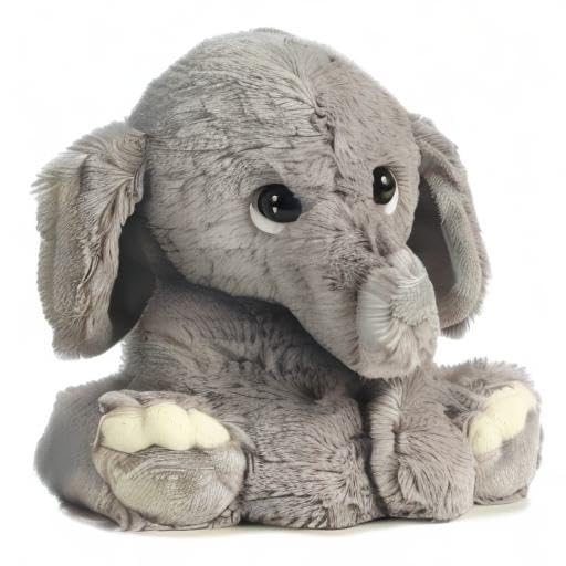 Aurora® Playful Lil Benny Phant™ Baby Stuffed Animal - Soft & Cuddly Toy - Imaginative Play - Gray 10 Inches