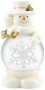 lenox let it snow snowman snowglobe