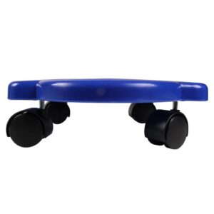 hand2mind Blue Indoor Scooter Board with Handles, Floor Scooter, Sit Down Scooter, Gym Activities for Kids, Indoor Recess Games, Sport Scooters, Physical Education Equipment, Gross Motor Toys