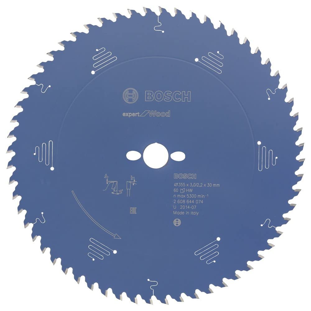 Bosch 2608644074 EXWOH 13.98" x 30mm 60T Circular saw blade Top Precision