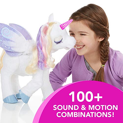 furReal StarLily, My Magical Unicorn Interactive Plush Pet Toy, Light-up Horn, Ages 4 and Up(Amazon Exclusive)