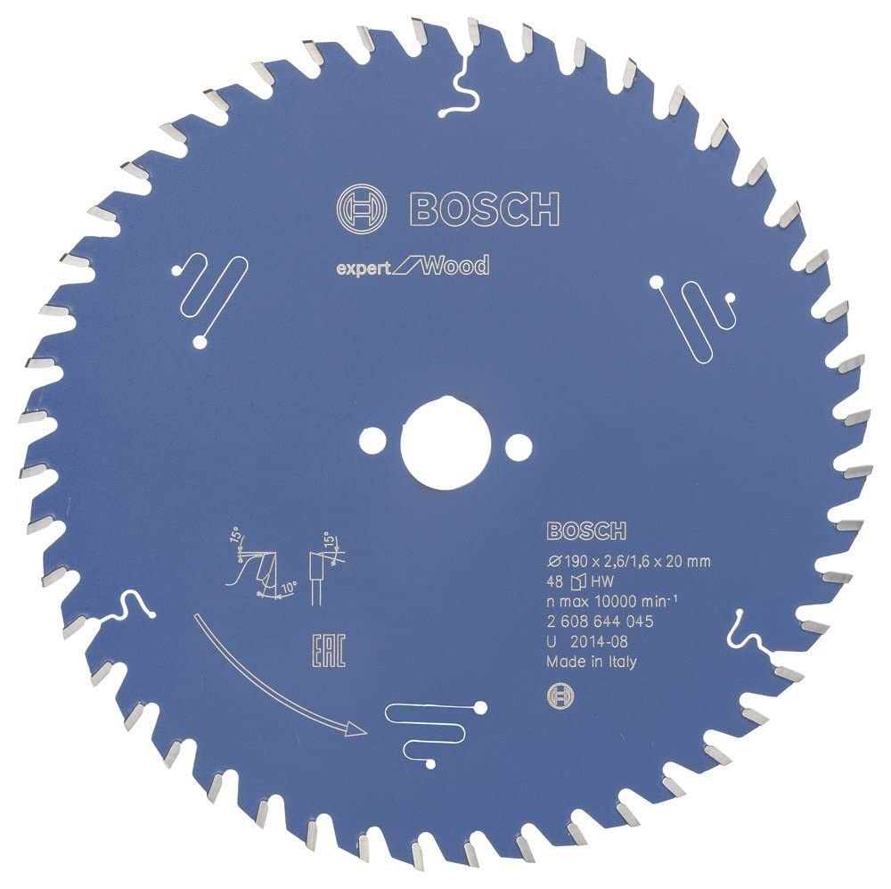 Bosch 2608644045 EXWOH 7.48" x 20mm 48T Circular saw blade Top Precision