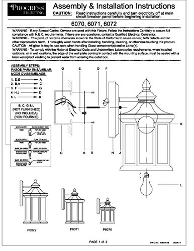 Progress Lighting P6071-31 Edition Outdoor, 7", Black